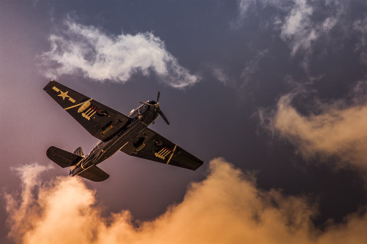 Free Photo: Vintage Aircraft Flight