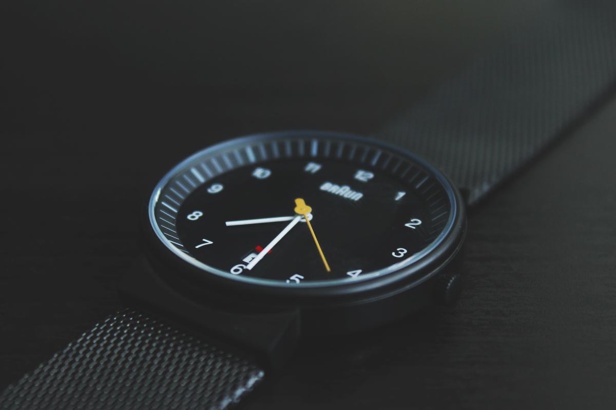 Free Photo: Black Watch on Black Background