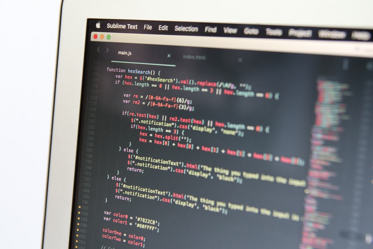 Free Photo Close Up Of JavaScript Code On Monitor Screen