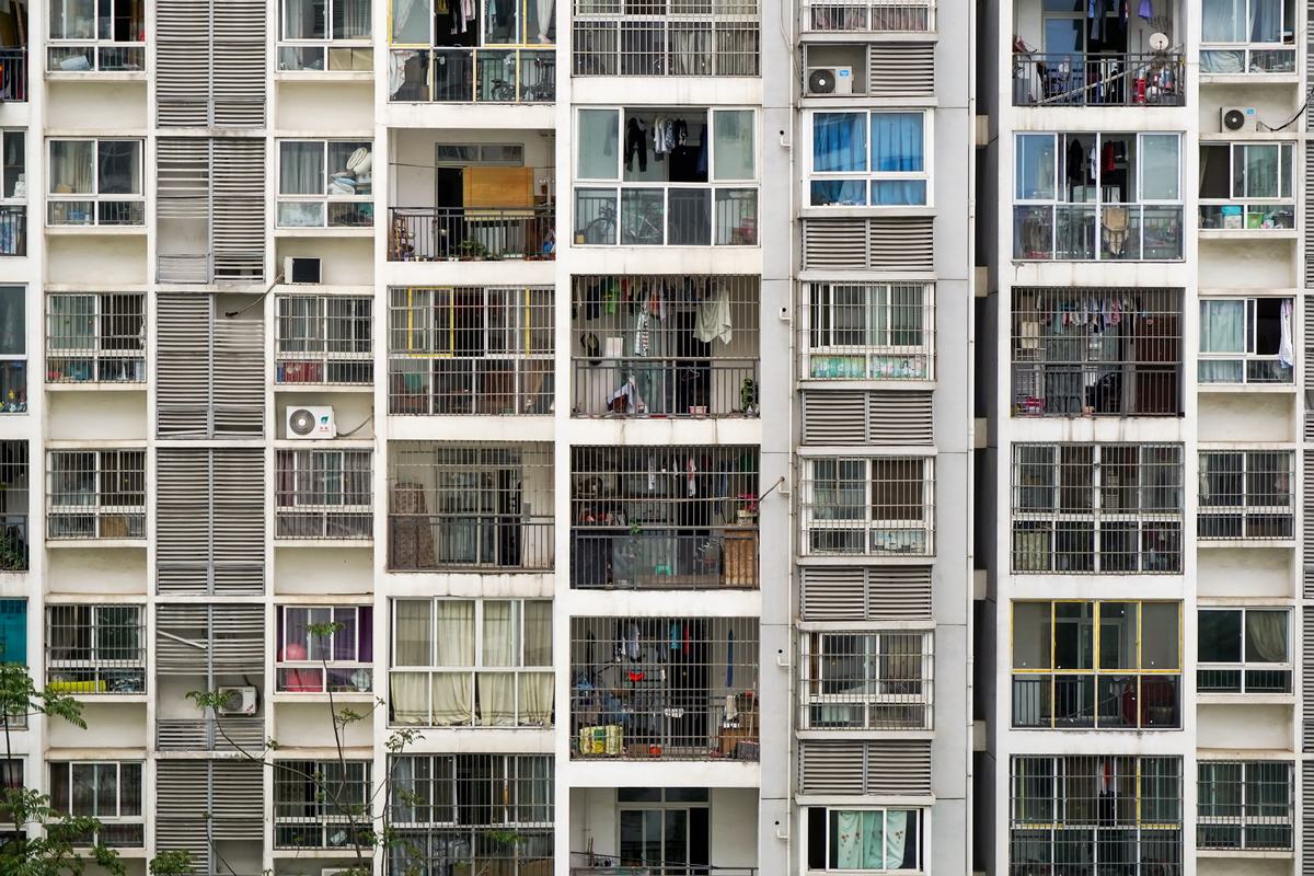 Free Photo: Block of Flats, Facade