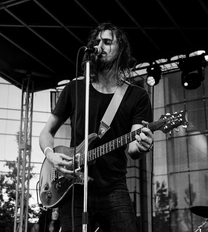 Free Photo: Guitarist and Solist Performing on Stage Rock Concert