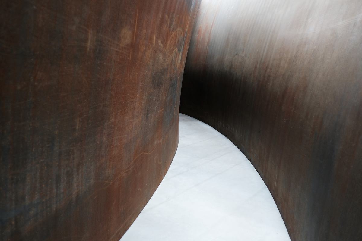 Free Photo: Rusty Metal Curved Walls