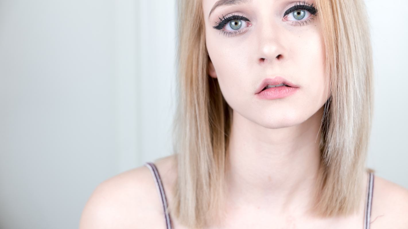 Free Photo: Sad Blonde with Big Eyes