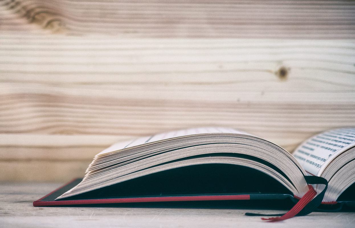 Free Photo: Open Book Closeup