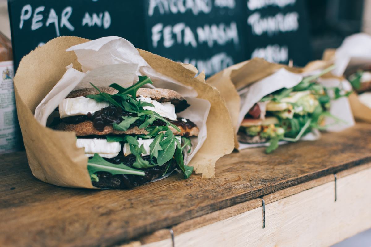 Free Photo: Healthy sandwiches Street Food