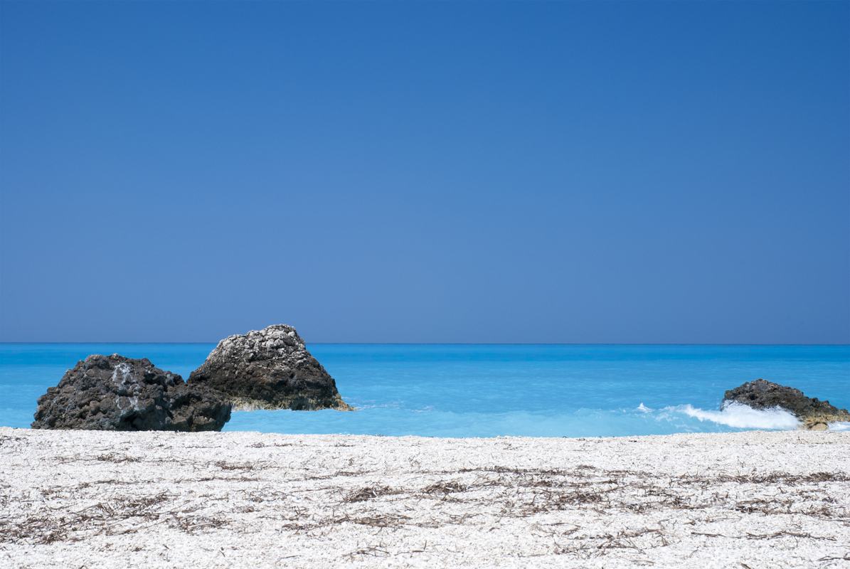 Free Photo: Turquoise Sea on the Beach in Greece