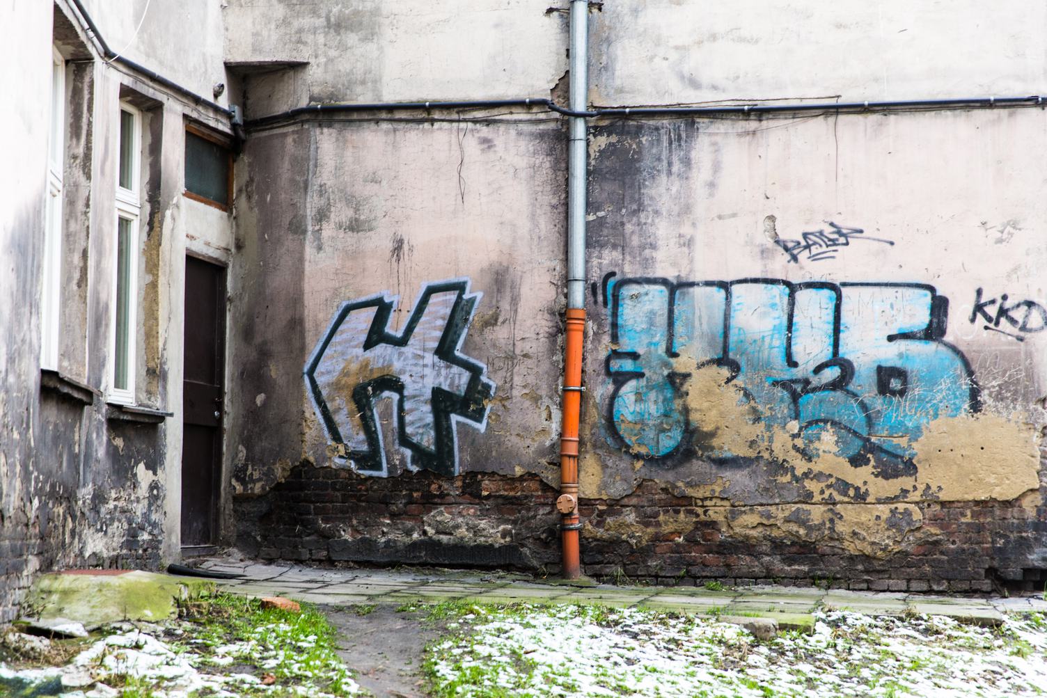 Free Photo: Downtown Poor, Devastated Backyard