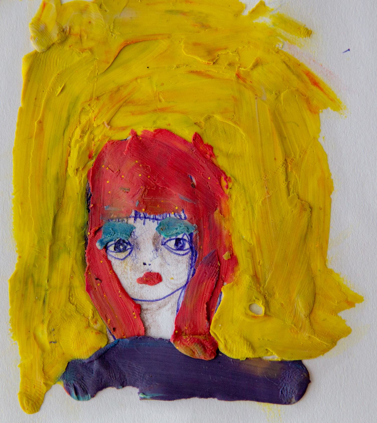 Free Photo: Painted Plasticine Woman Portrait