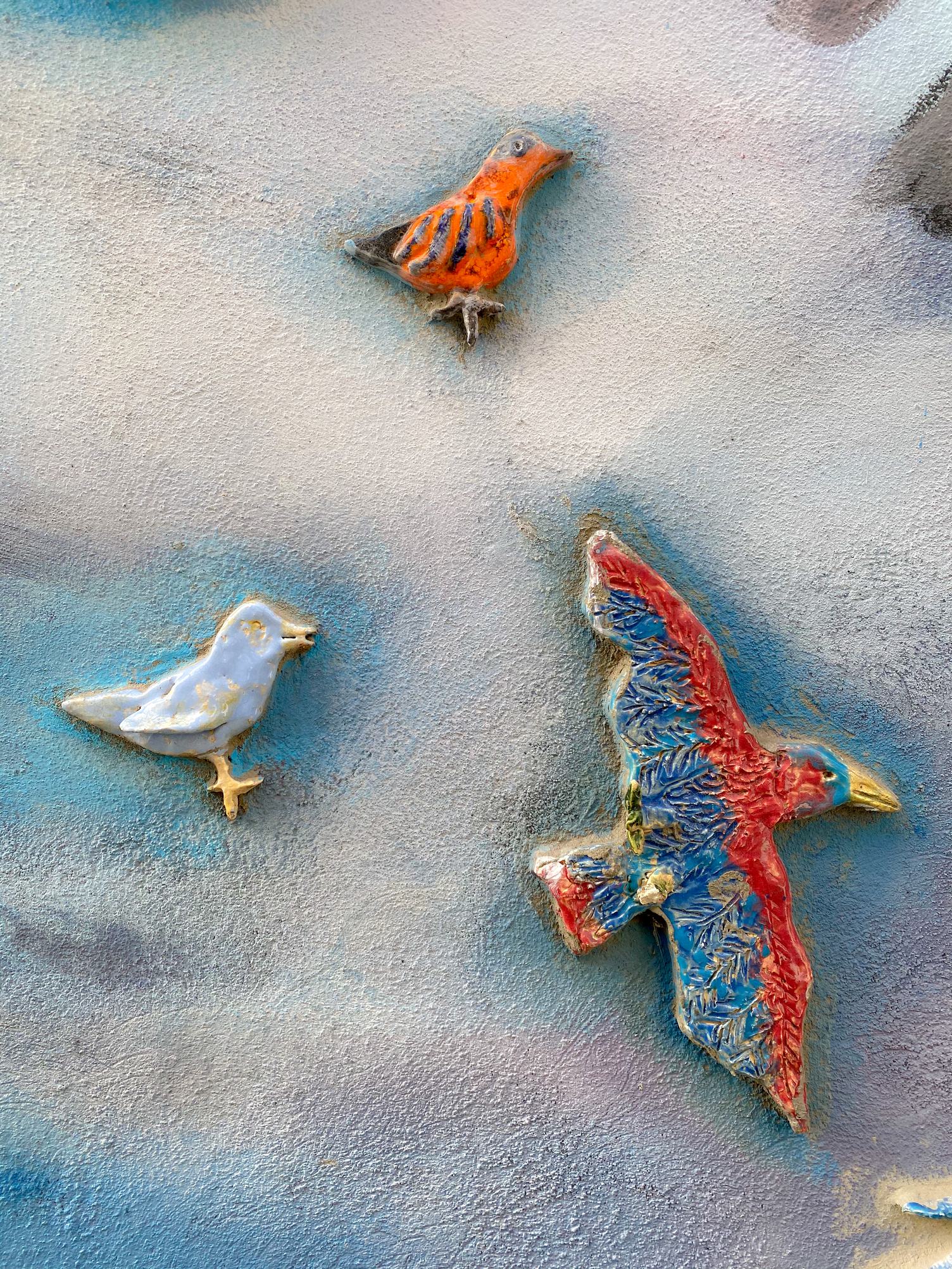 Free Photo: Colorful Ceramic Birds